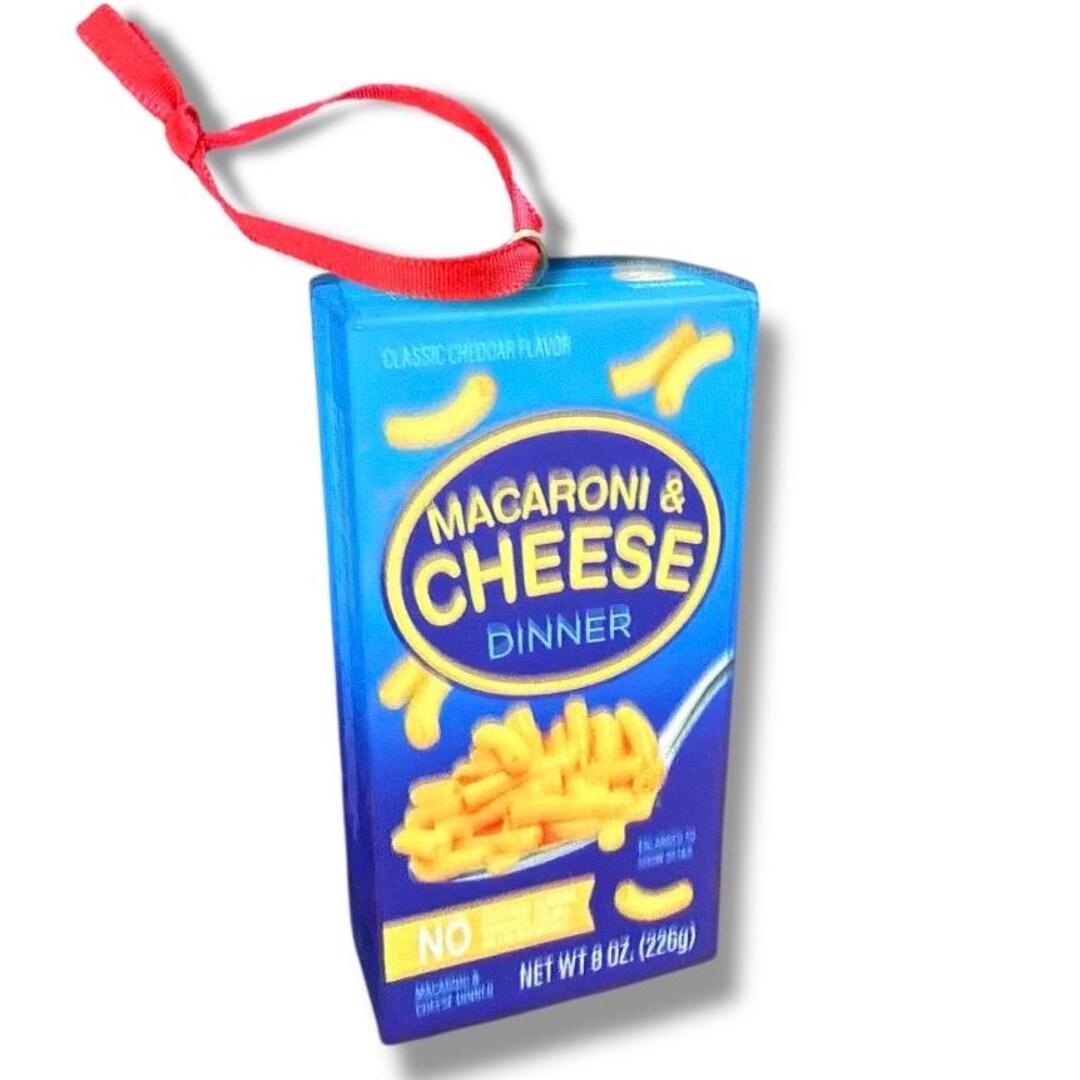 Macaroni and Cheese Ornament - Tin Metal Box - Italian Food Dinner ...