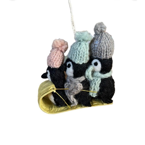 Felt Penguin Ornament - Etsy
