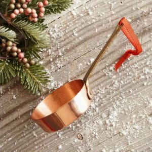 Mini Copper Pan Ornament - Cooking Kitchen Miniature Shot Glass ...