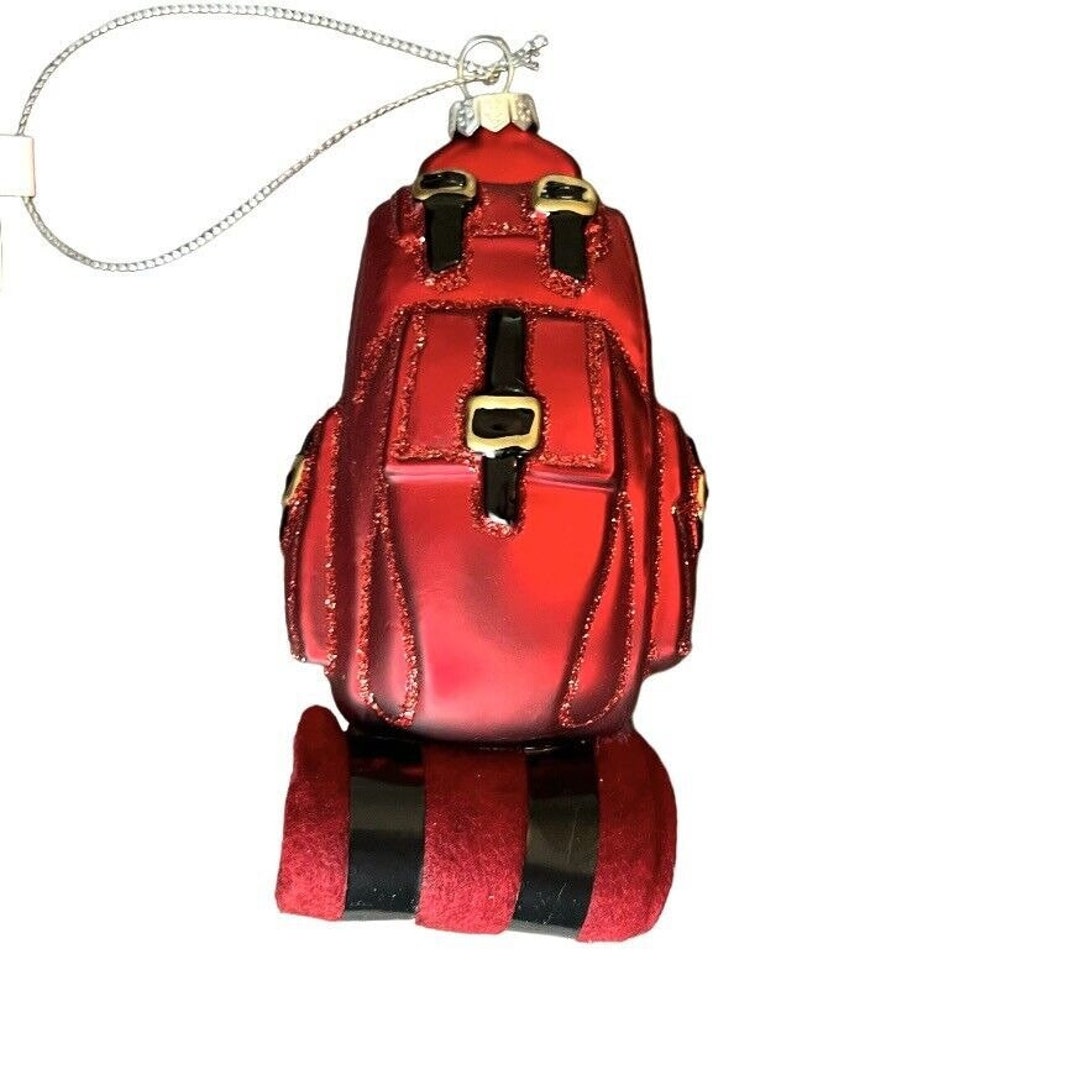 Backpack Glass Ornament Rei Camping Hiking Forest Woods Mountain ...