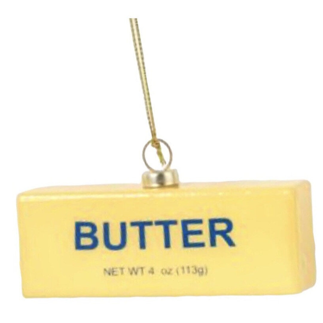 Butter Glass Ornament - Dairy Food Farm Thanksgiving Cooking Baking ...