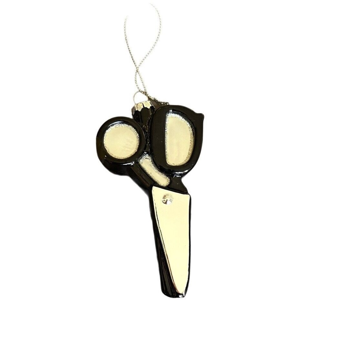 Scissors Glass Ornament - Fashion Sewing Haircut Hair Barber Style ...