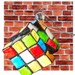 Rubix Cube Glass Ornament - Retro Kids Puzzle Game 1980s 70s Vintage ...