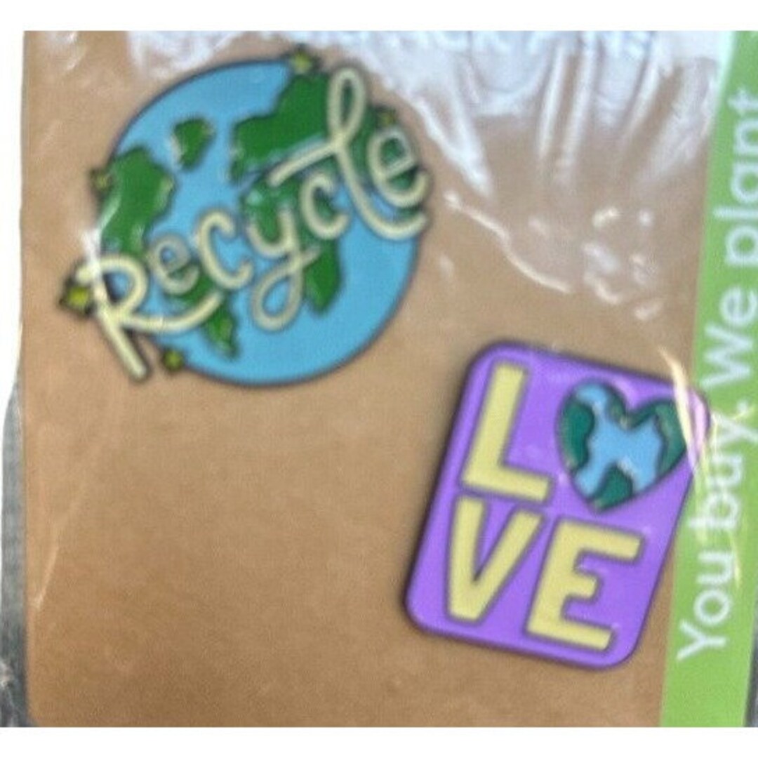 2 Recycle Pins - Earth Day Healthy Peace Love Pride Scouts Kids ...