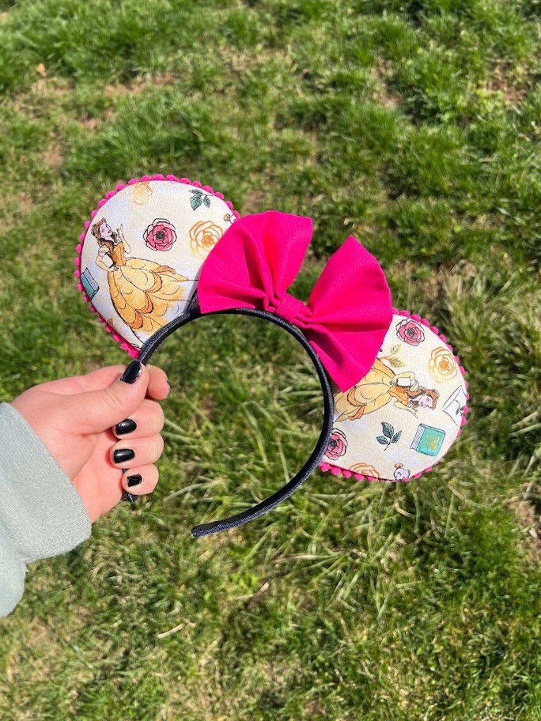 Beauty Princess Inspired Mouse Ears Headband With Bow Vacations ...