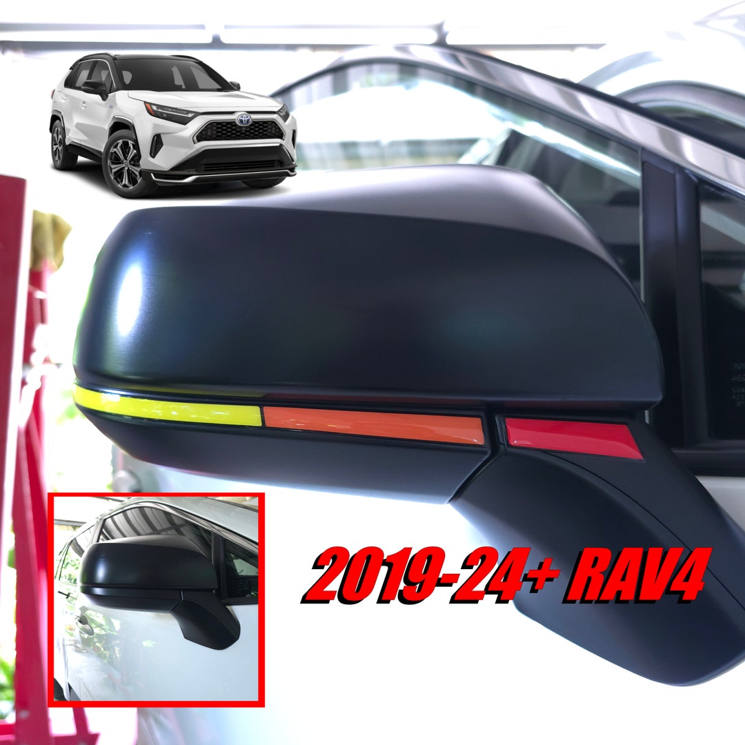 5th Gen Rav4 Side Mirrors Domed Strips Vintage Pride for (2019-24 ...