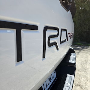 2022-24 Tundra TRD Pro Tailgate Insert Letters plastic Carbon Forged ...