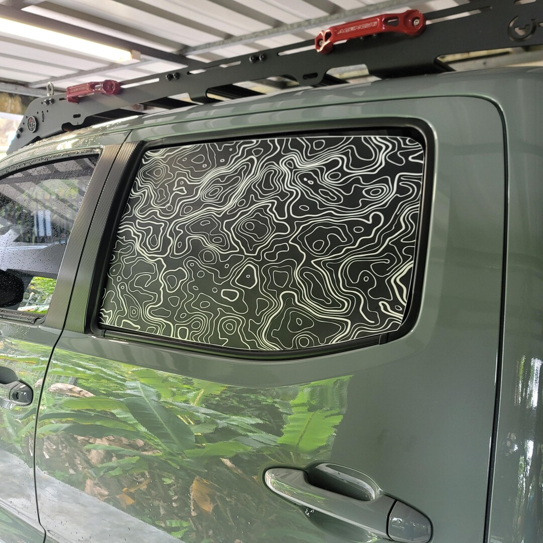 TACOMA 3RD. Gen Rear SIDE Window Decal Sticker Fits 2019-23 (various ...