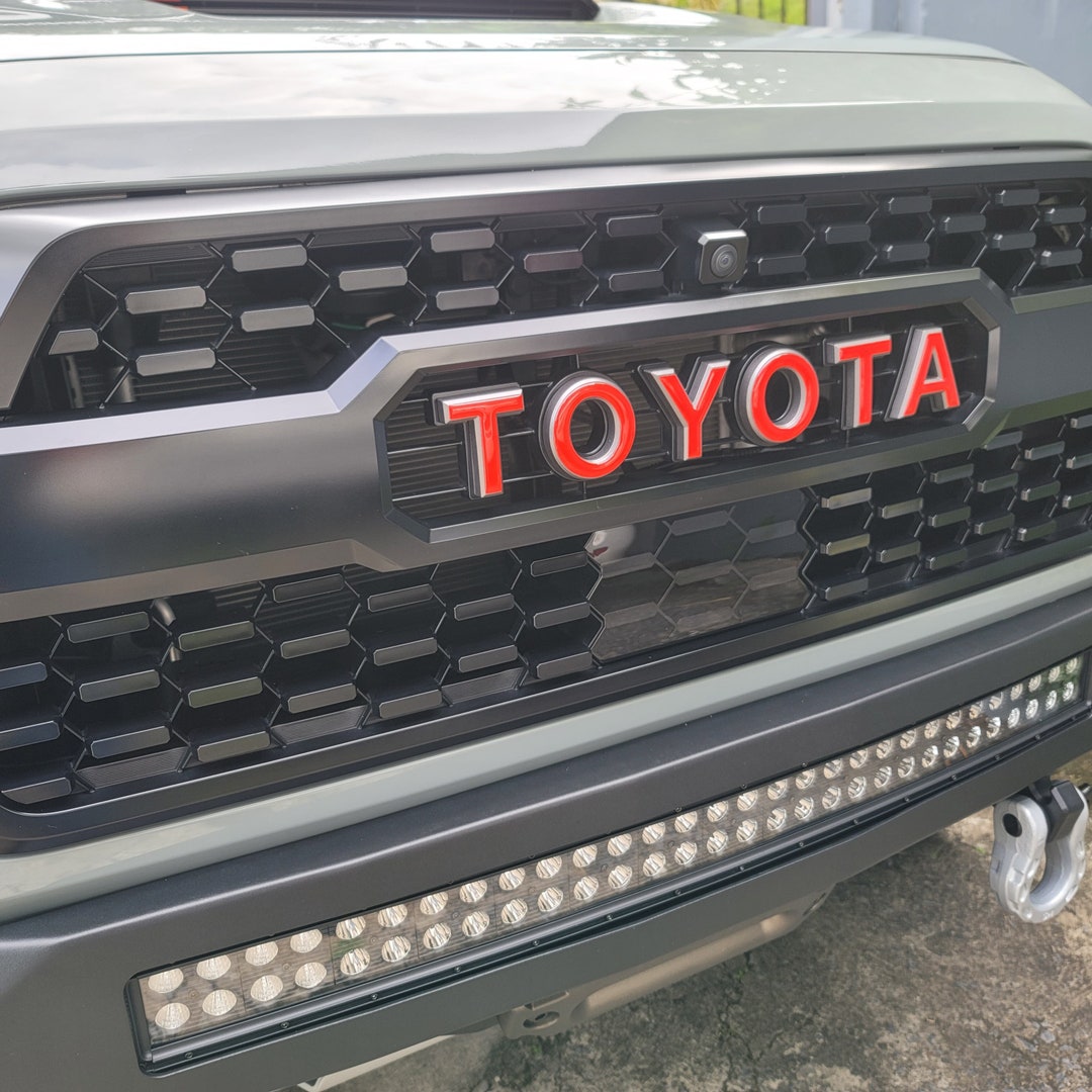 Grille Letter Overlays Fits 2016-23 Tacoma Trd Pro Grille 6 Piece Kit ...