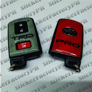 TACOMA (2016- 2023) 3rd Gen Key Fob TRD , PRO Domed Raised Decals (1 ...