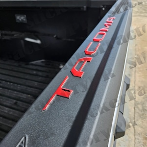 2024-25 4th. Gen Tacoma 3D Domed Raised Bed Rail Tailgate Overlays - Etsy