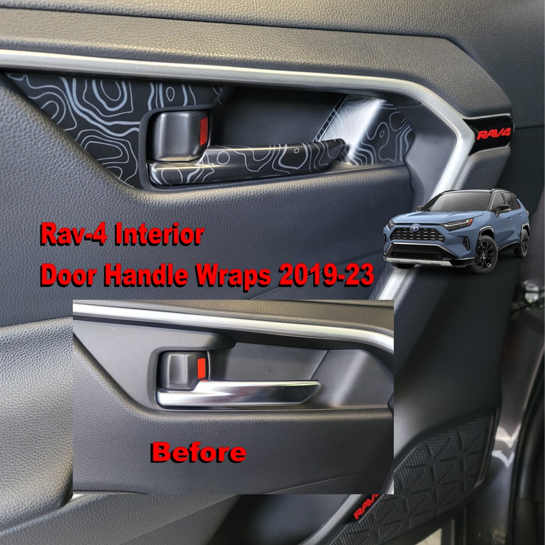 Toyota RAV4 2019-2023 INSIDE Door Handles Vinyl Wraps (4 Pieces Kit) - Etsy