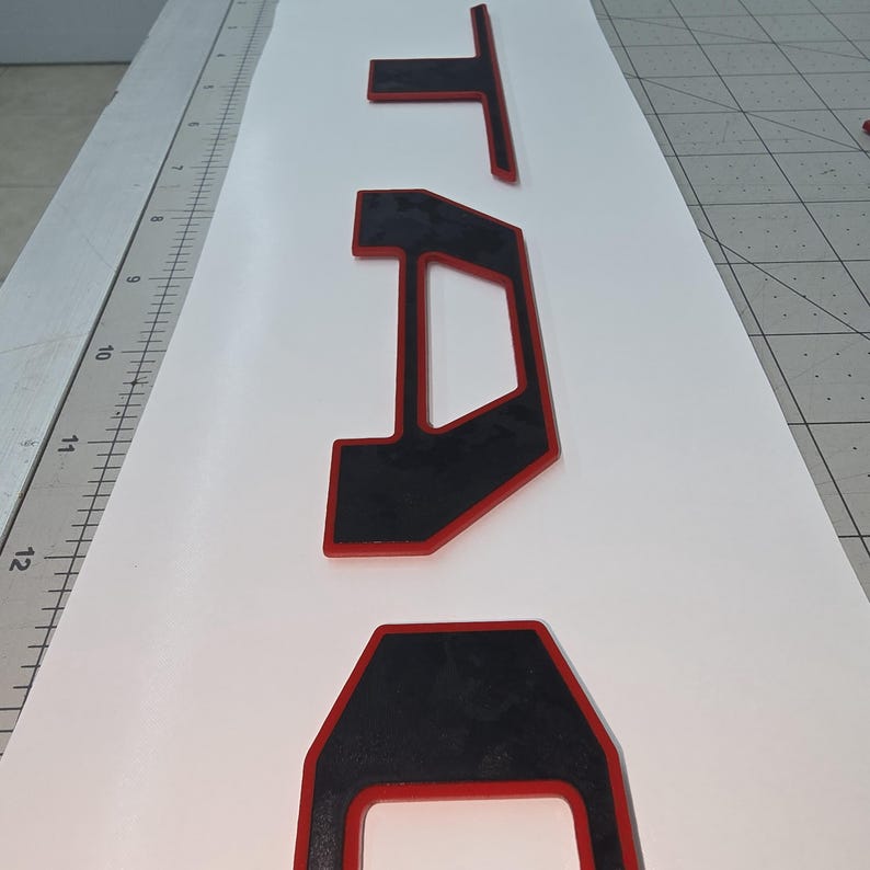 2024-25 Toyota 4th. Gen Tacoma 3D Raised Tailgate Letters Overlays. - Etsy