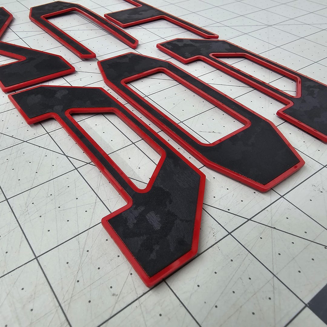 2024-25 Toyota 4th. Gen Tacoma 3D Raised Tailgate Letters Overlays. - Etsy