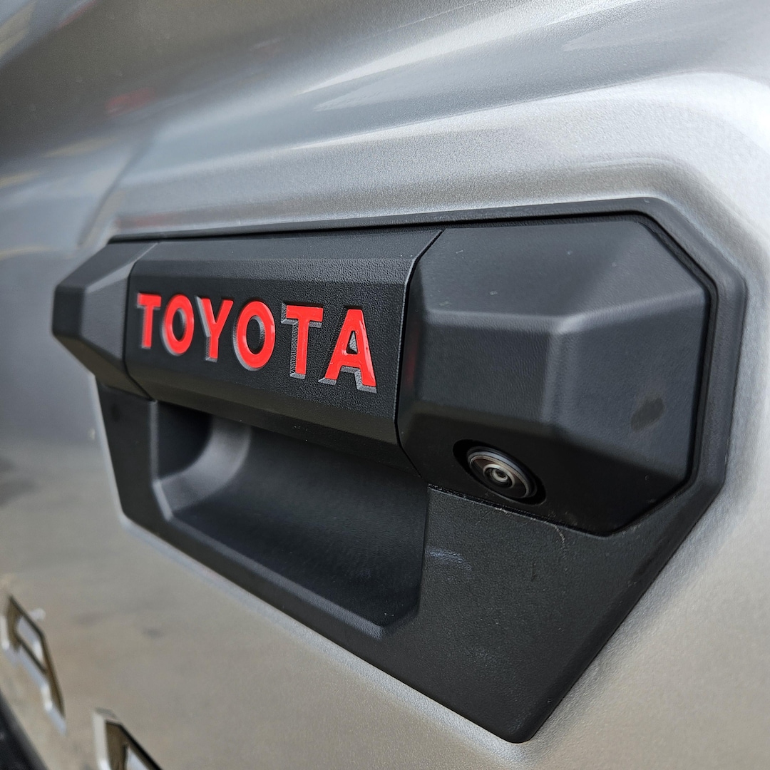 2024-25 Toyota -4th. Gen Tacoma Tailgate Handle Letter Domed Inserts ...
