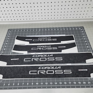 2022 Corolla Cross Forged Carbon Vinyl Door Sill Protectors.(4-pieces ...