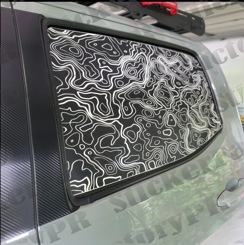 TACOMA 3RD. Gen Rear SIDE Window Decal Sticker Fits 2019-23 (various ...