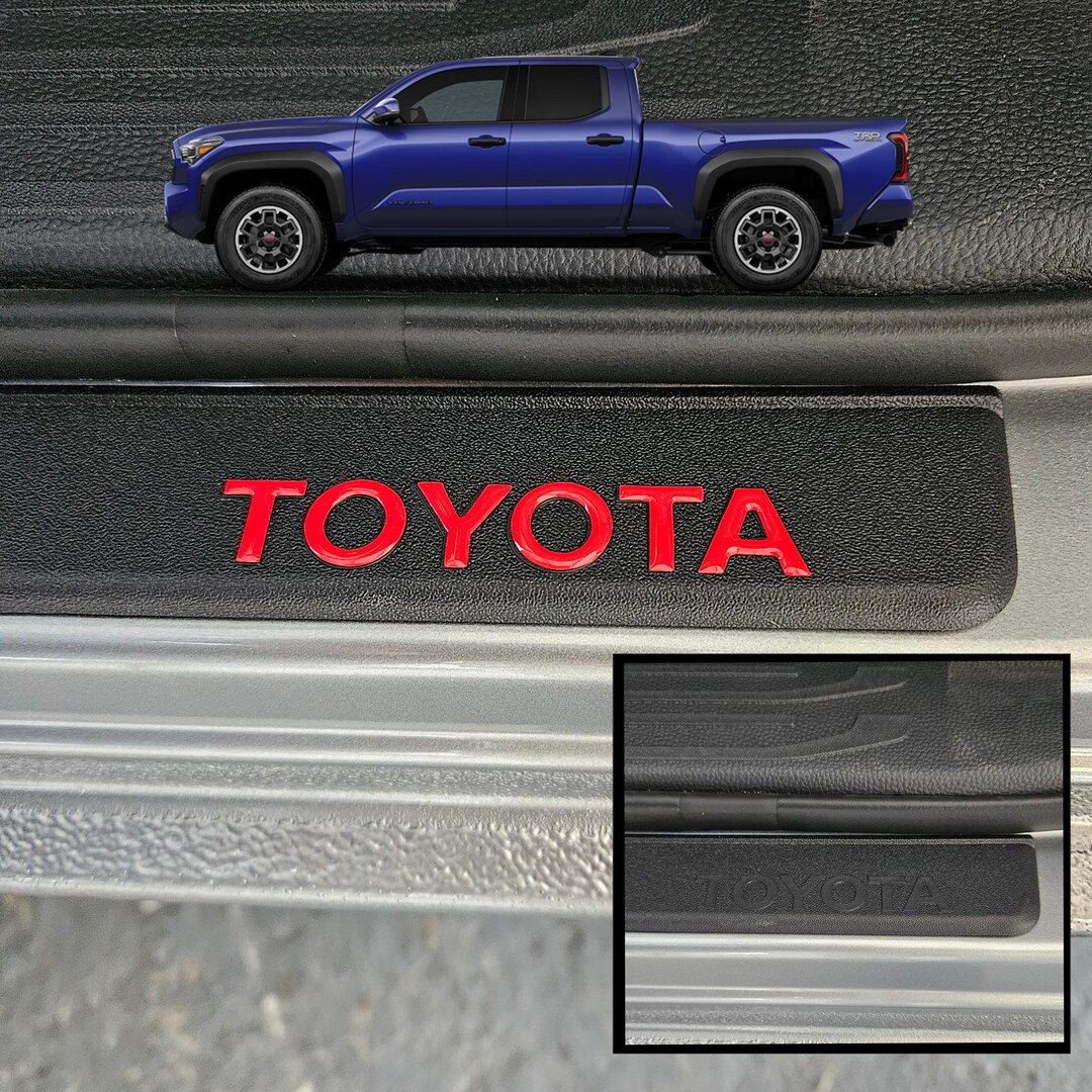 Tacoma "toyota" Embossed Letter Overlays: Front Door Sill (2024-25) - Etsy