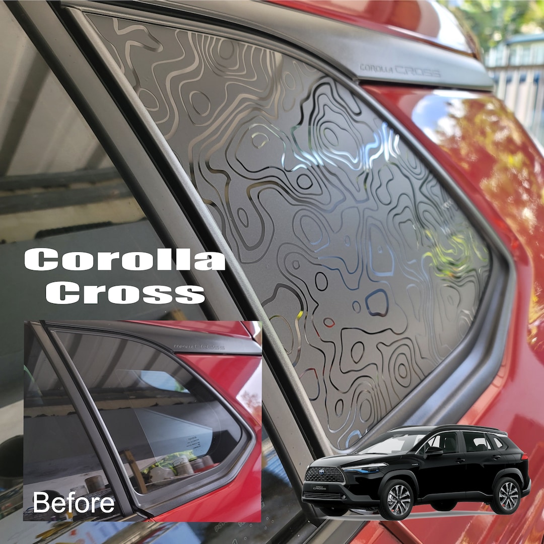 COROLLA CROSS 2022 Rear Topo Side Window Decals - Etsy