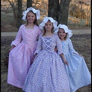 Historical Period Clothing Costume Colonial Girl Dress -purple Day ...
