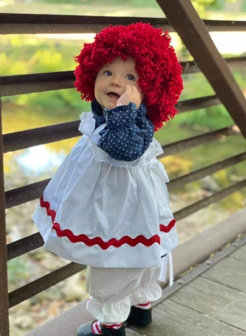 Best Traditional Rag Doll Girl Costume 4 Pieces Halloween Child Sizes ...