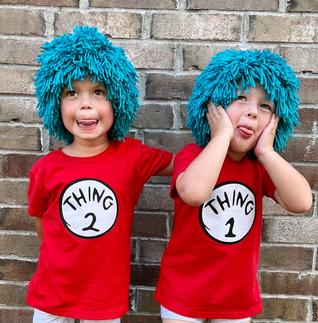 Thing 1 Thing 2 Halloween Costume Dress up Boy Girl Family Matching ...