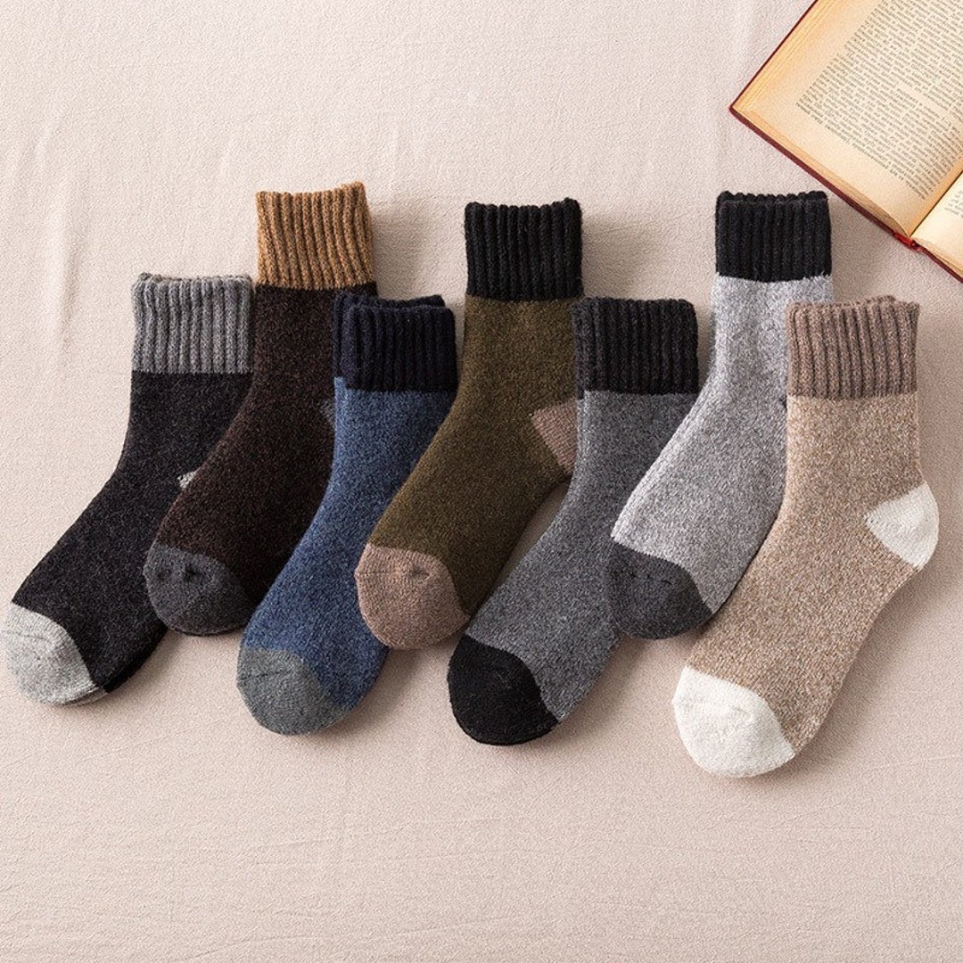 Extra Thick Men Wool Socks, Winter Socks, Men Winter Socks, Gift for ...