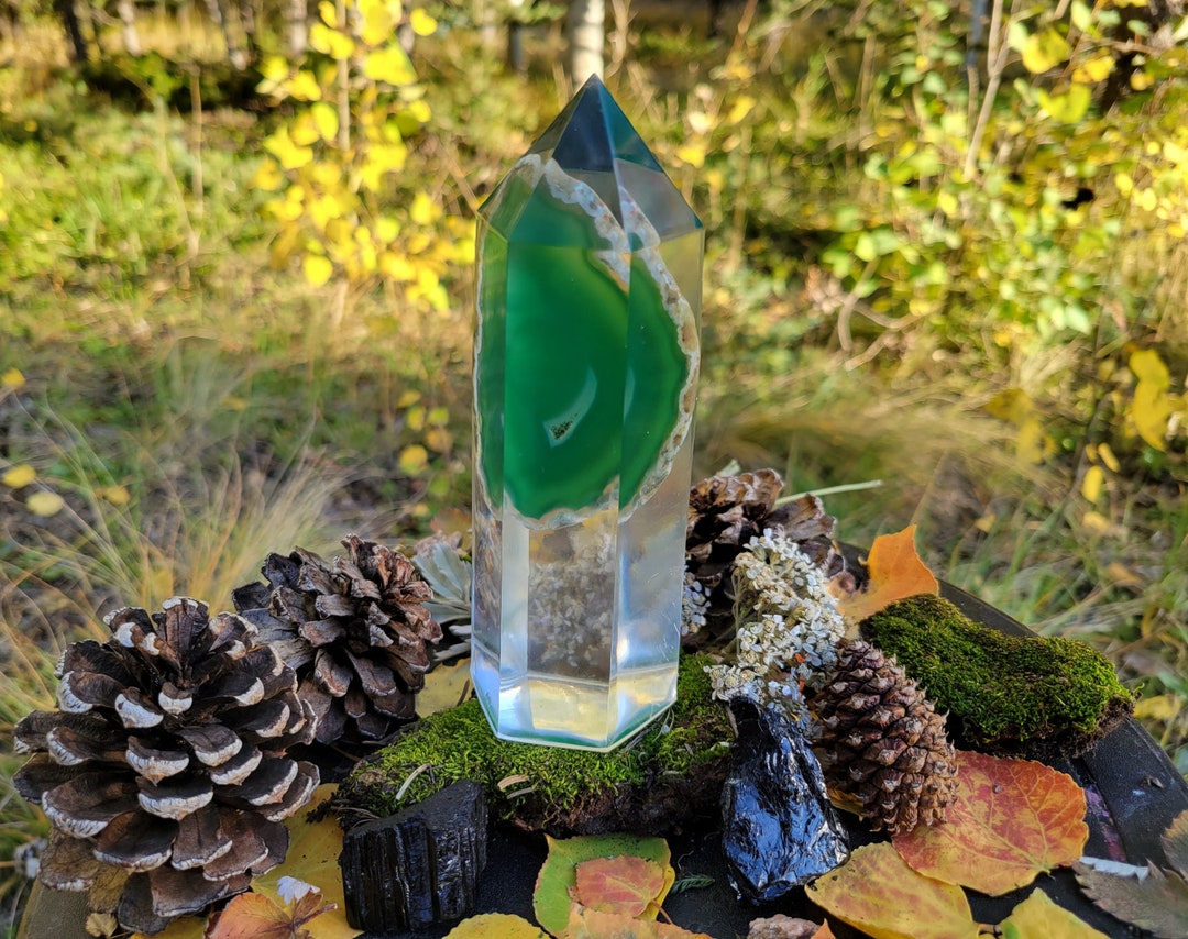 Crystal Tower, Resin Art, Home Decor, Display, Decorative, Unique ...