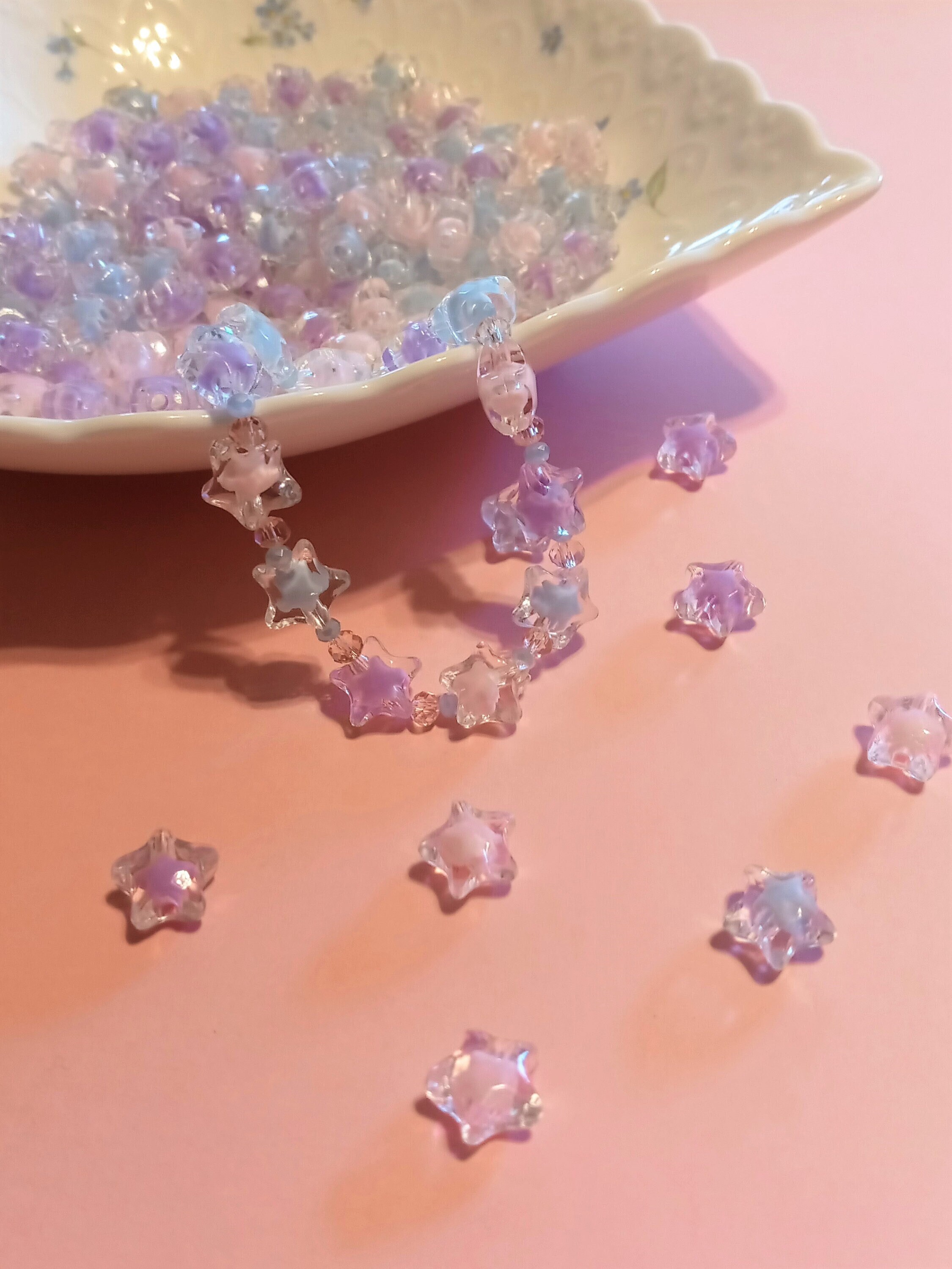 Pastel Beaded Star Bracelet - Etsy