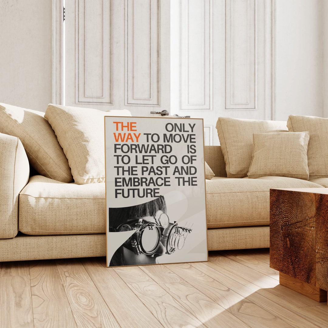 Embrace the Future Poster Futuristic Poster Future Art Print Modern ...