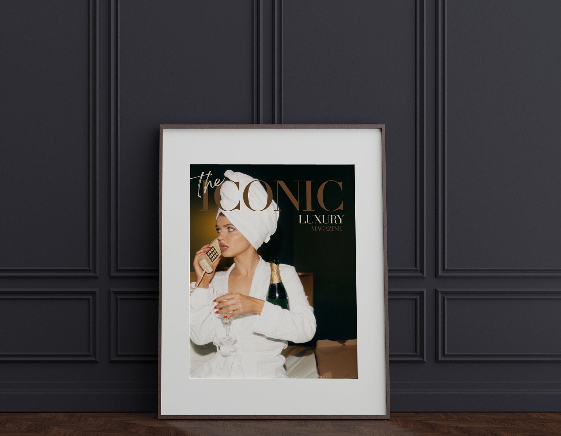 Luxury Magazine Poster Luxury Magazine Cover Luxury Bathroom Wall Art ...