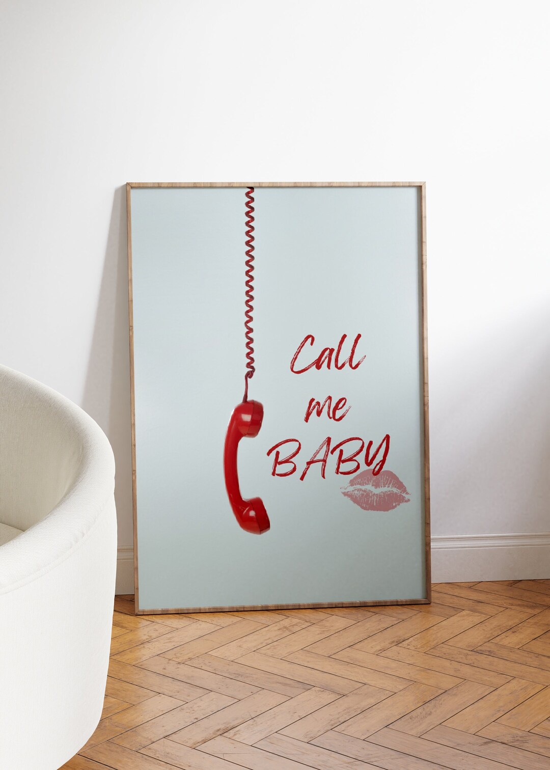 Call Me Baby Print | Retro Phone Print | Vintage Phone Print | I Love ...