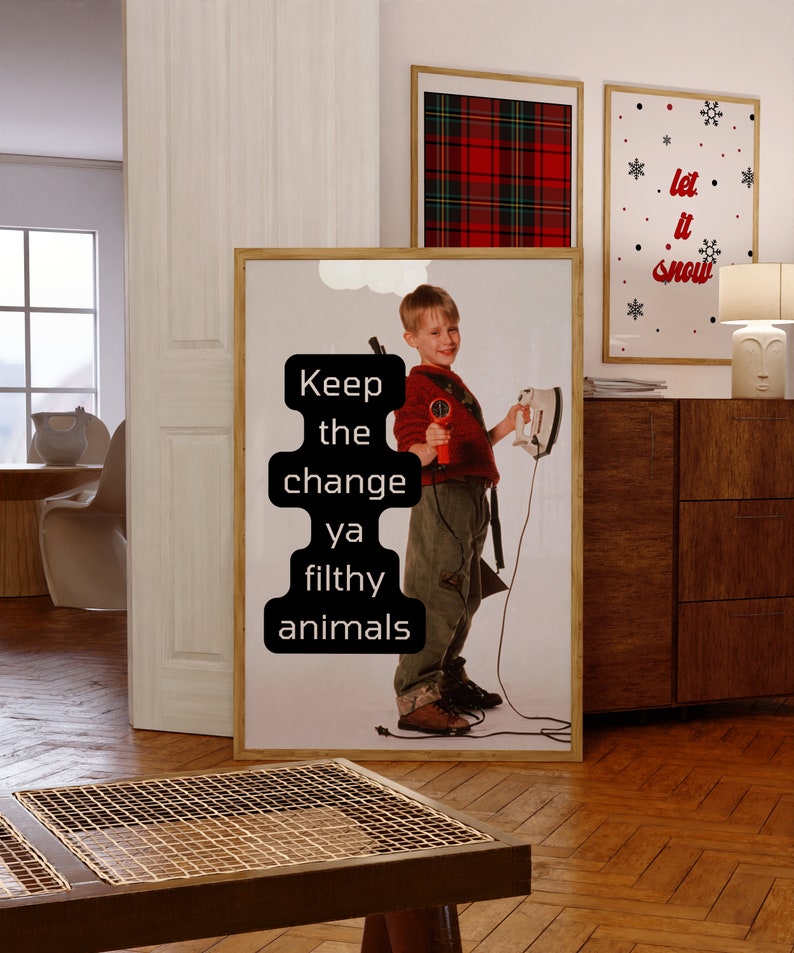 Home Alone Wall Art Print Kevin Mccallister Poster Home Alone Poster ...