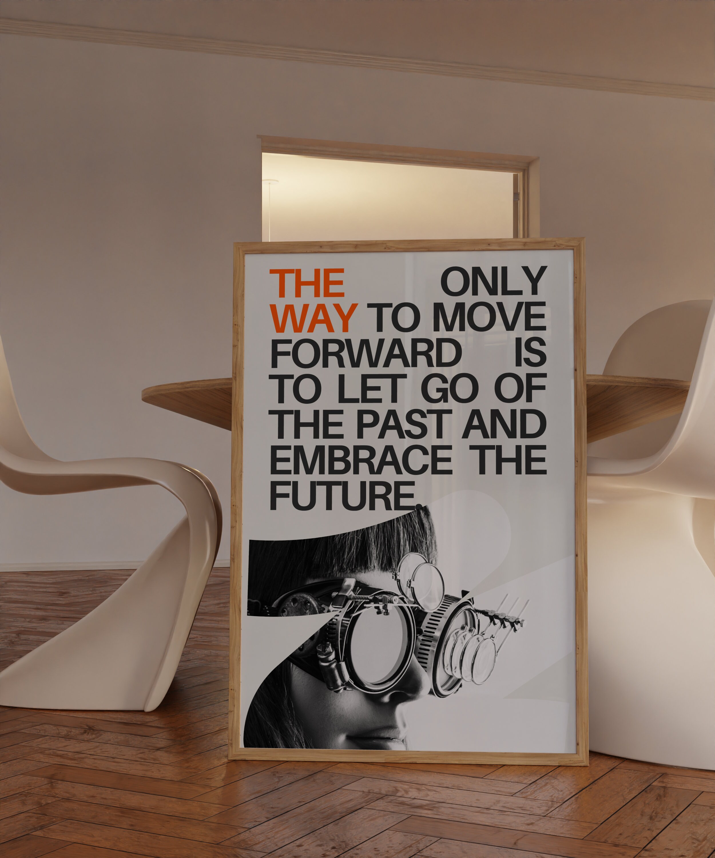 Embrace the Future Poster Futuristic Poster Future Art Print Modern ...