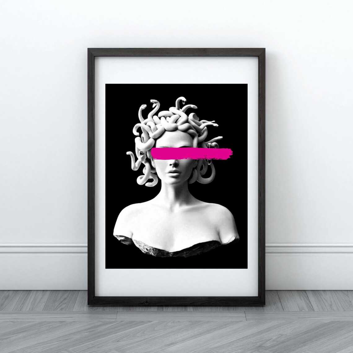 Hot Pink Medusa Medusa Modern Statue Medusa Wall Art Medusa - Etsy
