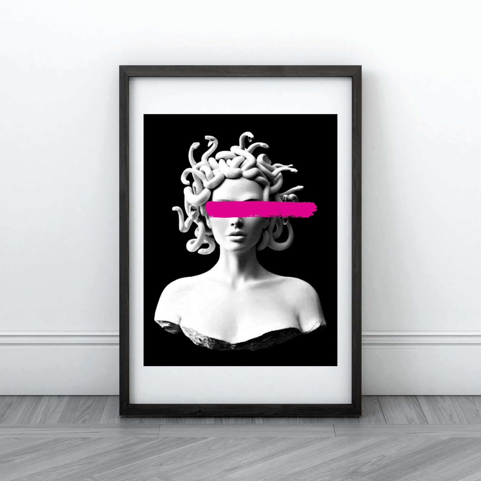 Hot Pink Medusa Medusa Modern Statue Medusa Wall Art Medusa - Etsy