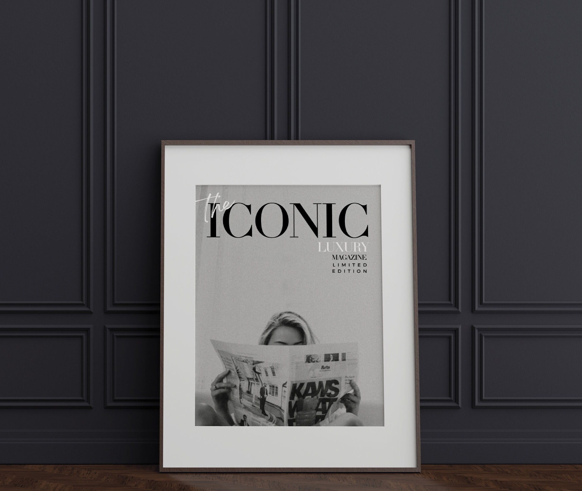 Luxury Magazine Poster | Luxury Magazine Cover | Luxury Bathroom Wall ...