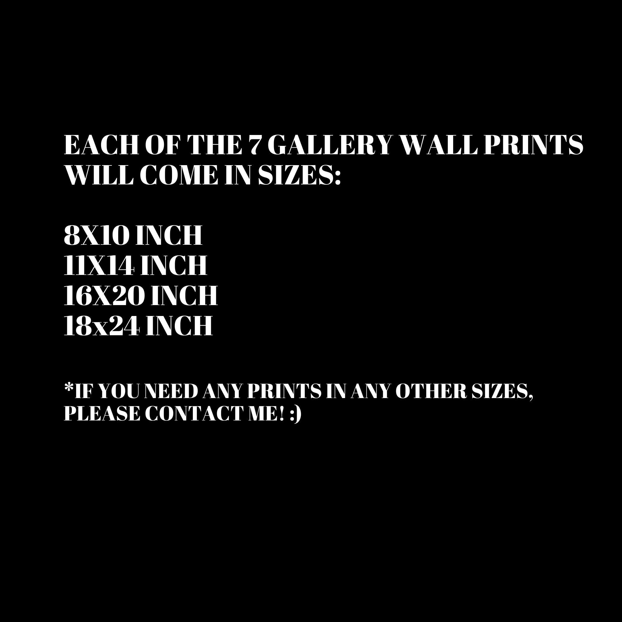 Set of 7, Modern Statue Gallery Wall, Modern Statue Wall Decor, Modern ...