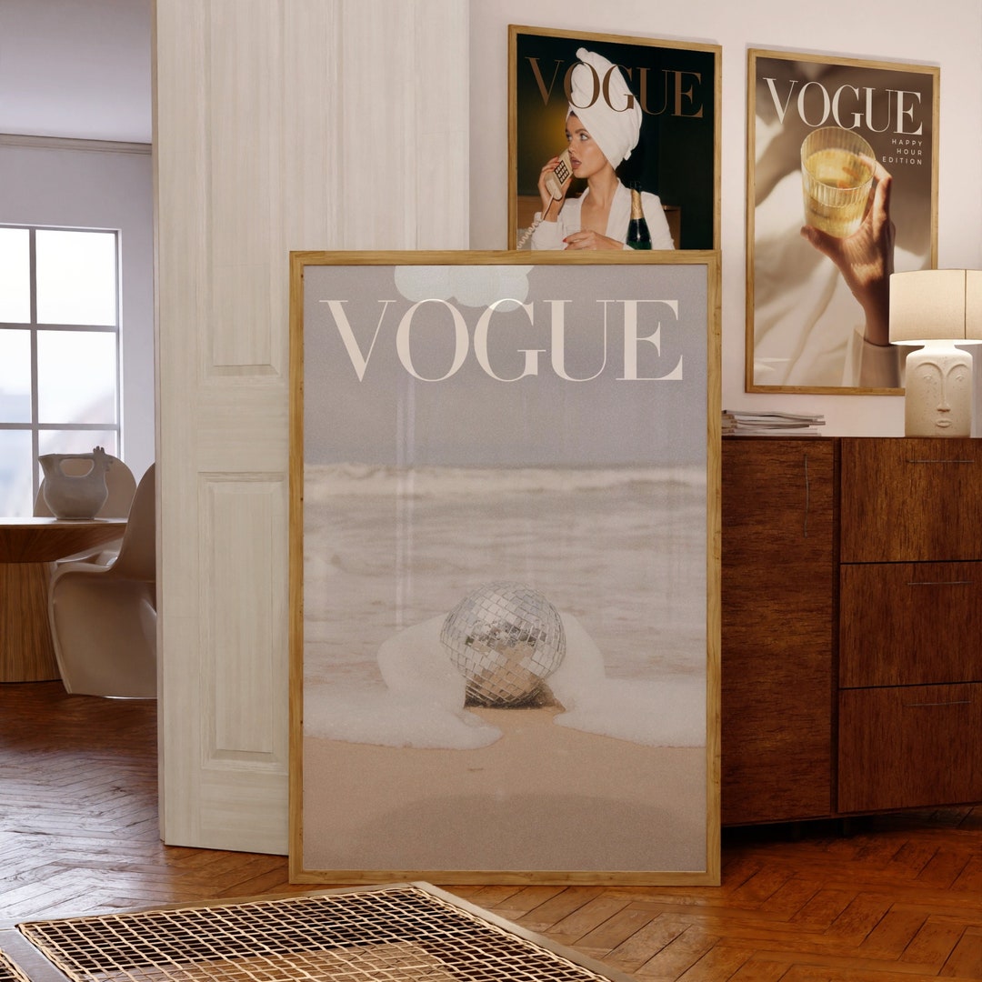 Vogue Magazine Cover Printable Wall Art Vogue Cover Art - Etsy