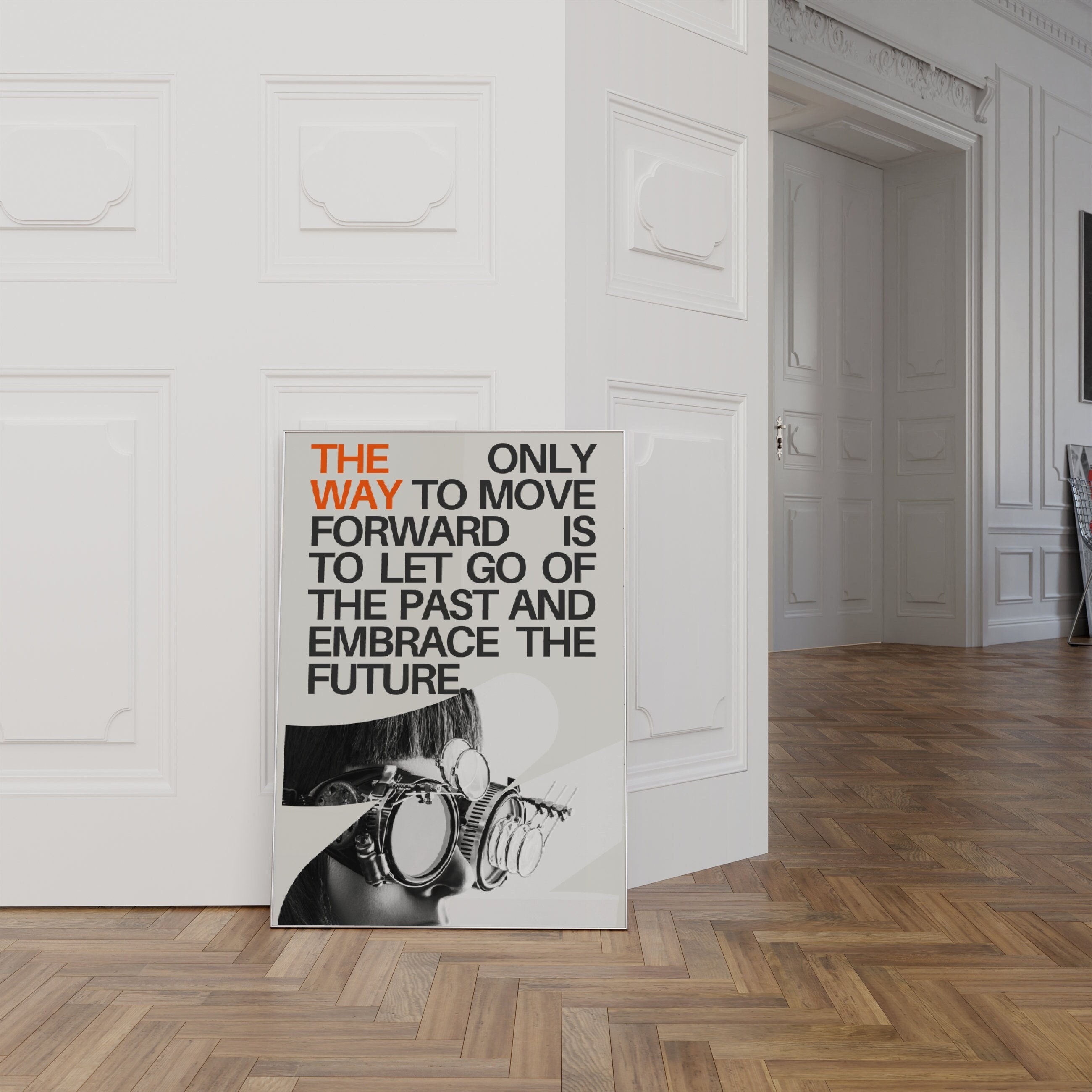 Embrace the Future Poster Futuristic Poster Future Art Print Modern ...