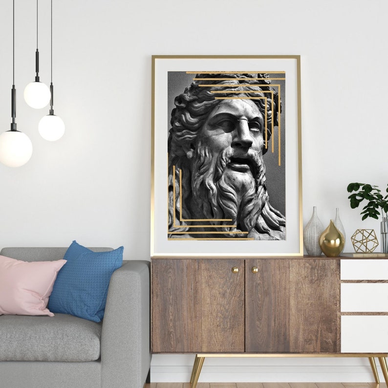 Zeus Series Three Zeus Wall Art Zeus Printable Art Zeus | Etsy