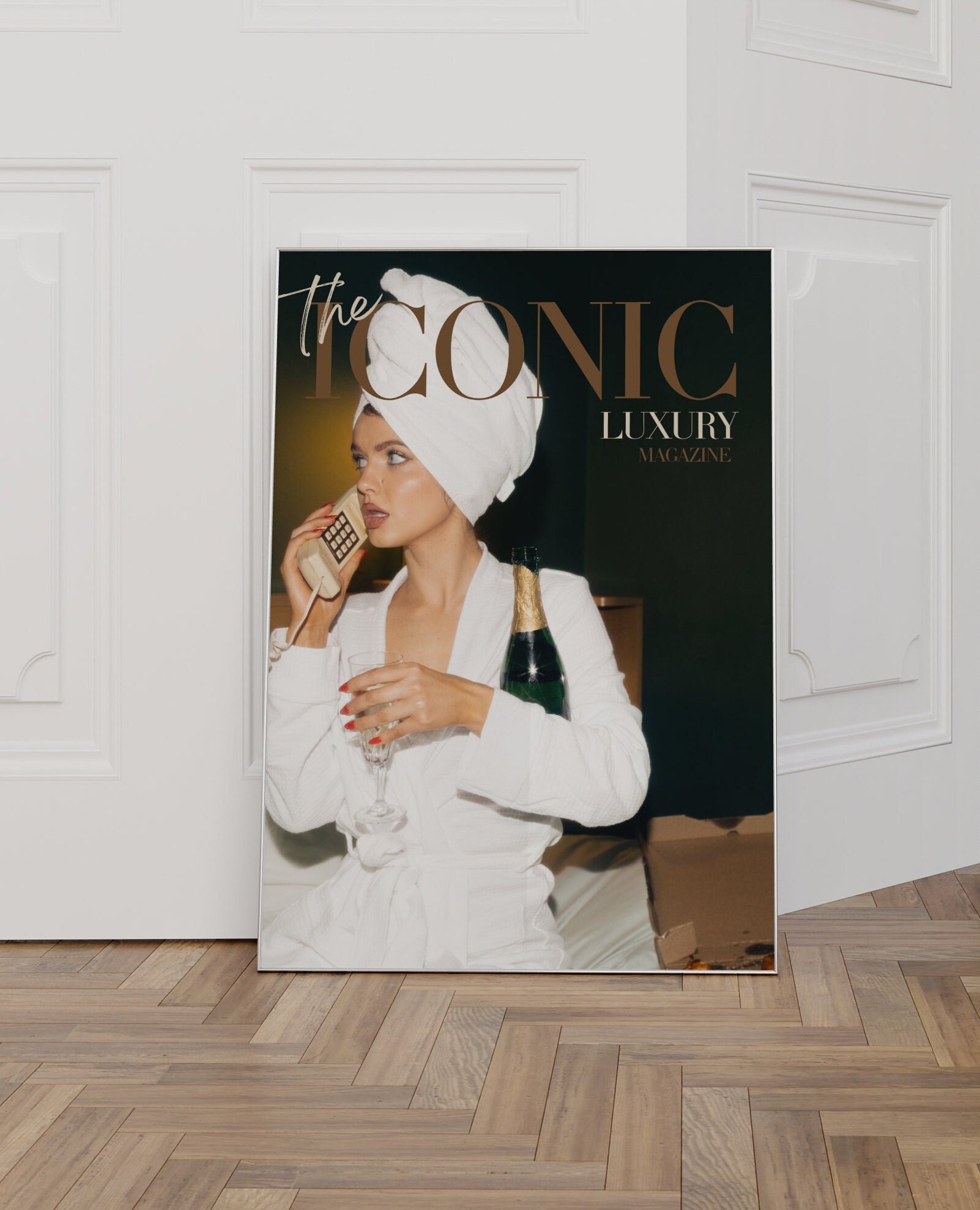 Luxury Magazine Poster Luxury Magazine Cover Luxury Bathroom Wall Art ...