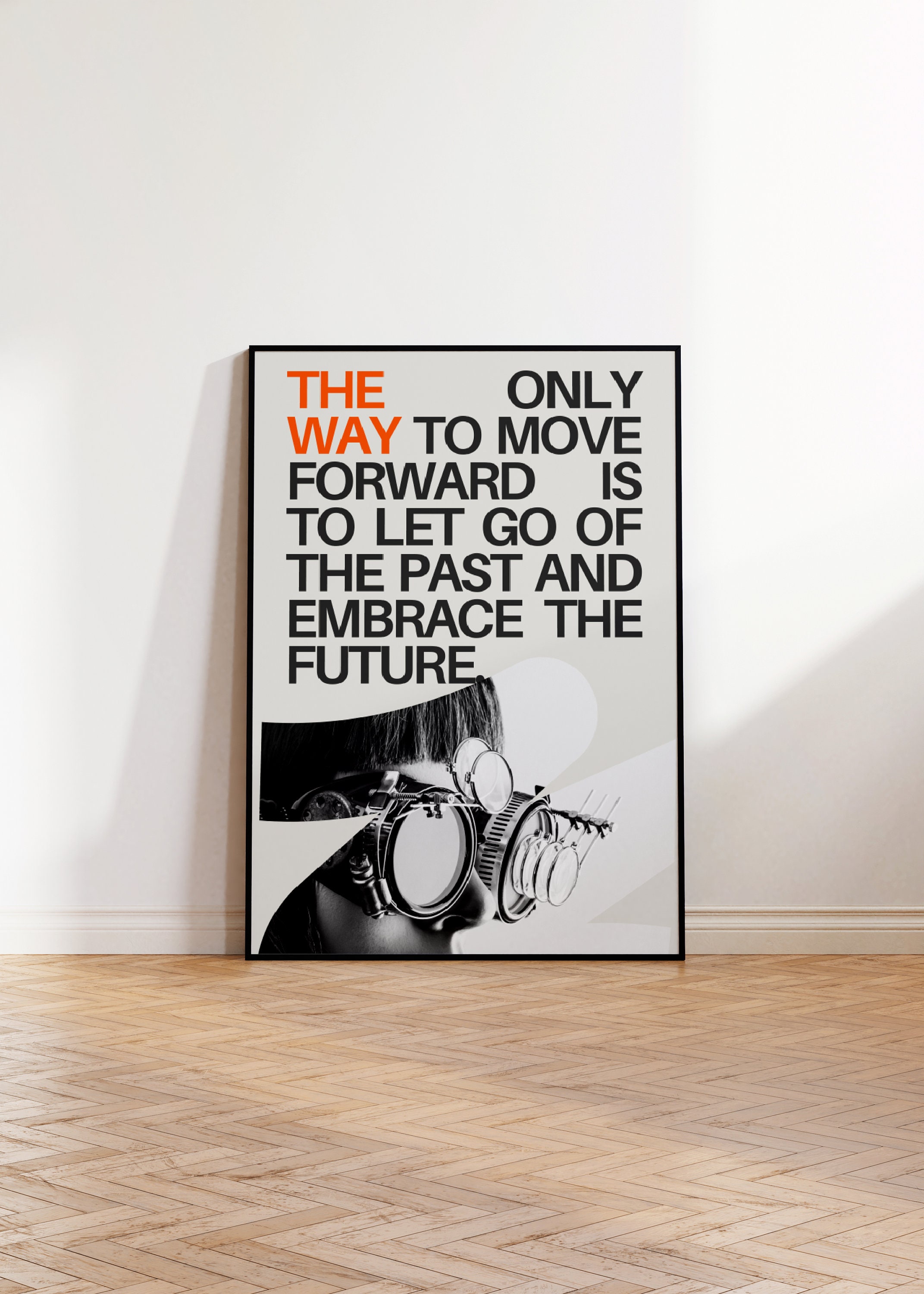 Embrace the Future Poster Futuristic Poster Future Art Print Modern ...