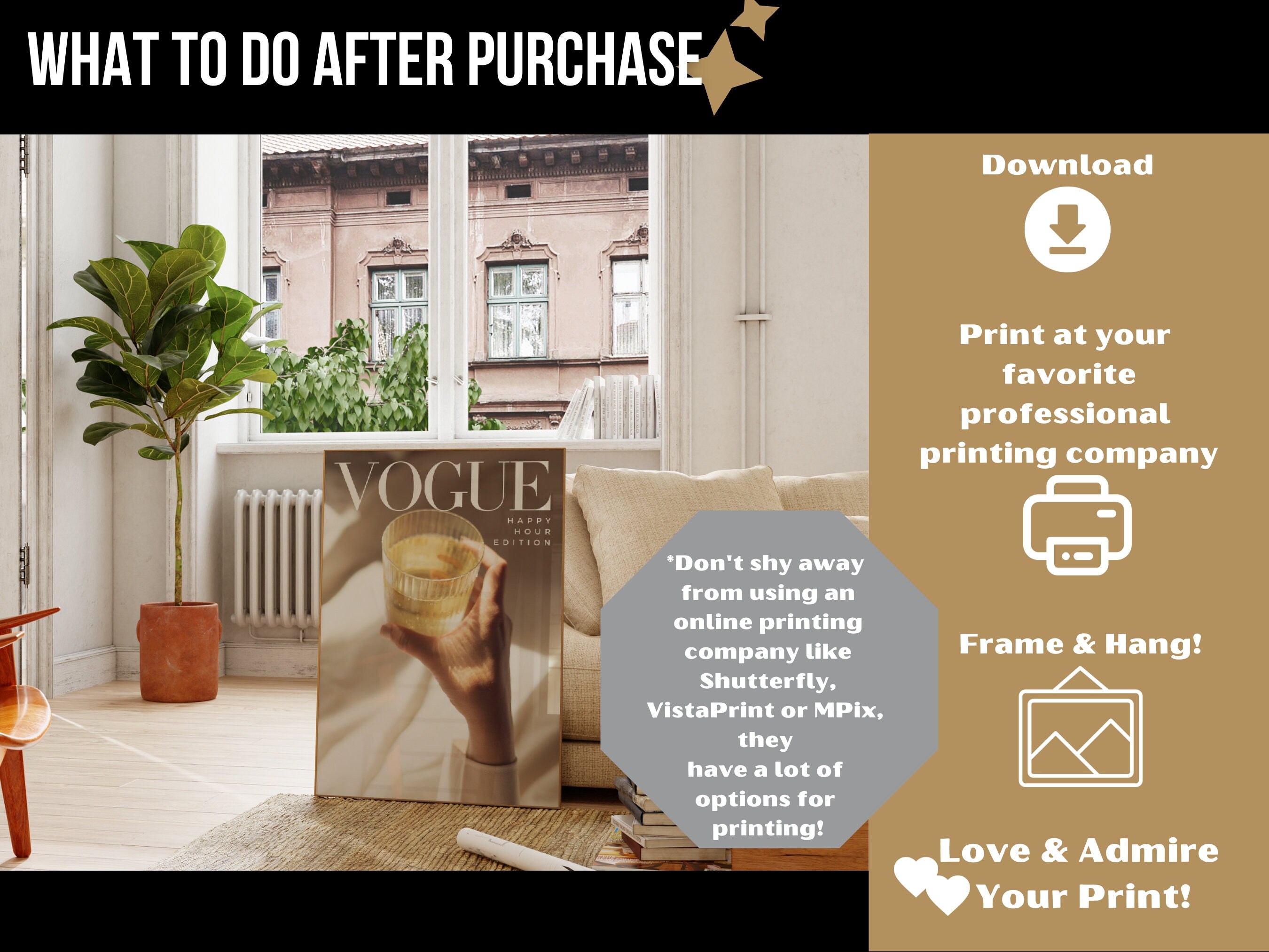 Vogue Magazine Cover Printable Wall Art Vogue Cover Art - Etsy