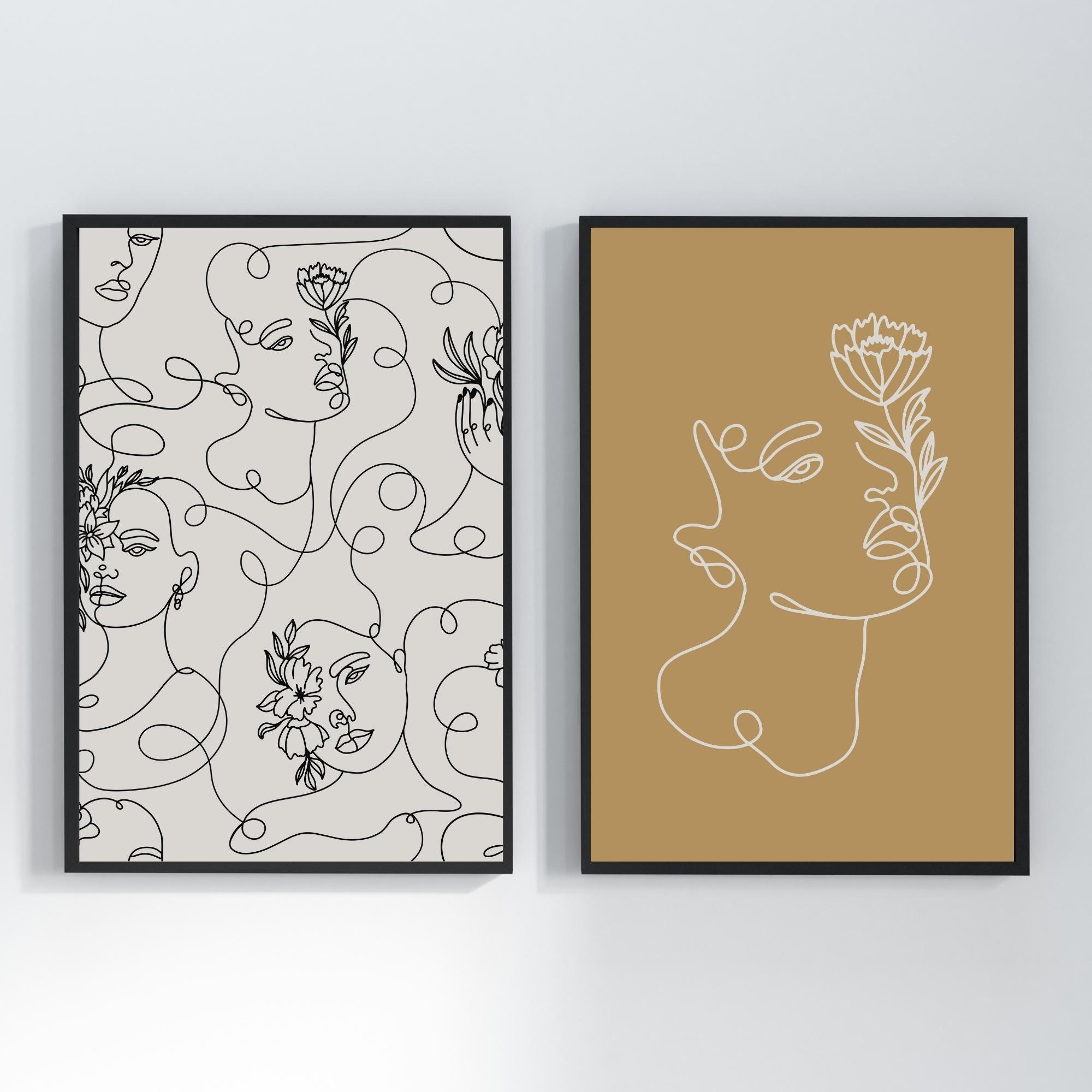 Set of 12, Modern Statue Gallery Wall, Modern Gallery Wall, Modern Wall ...