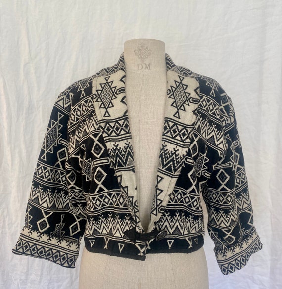 Vintage Cropped Flashback Jacket - Gem