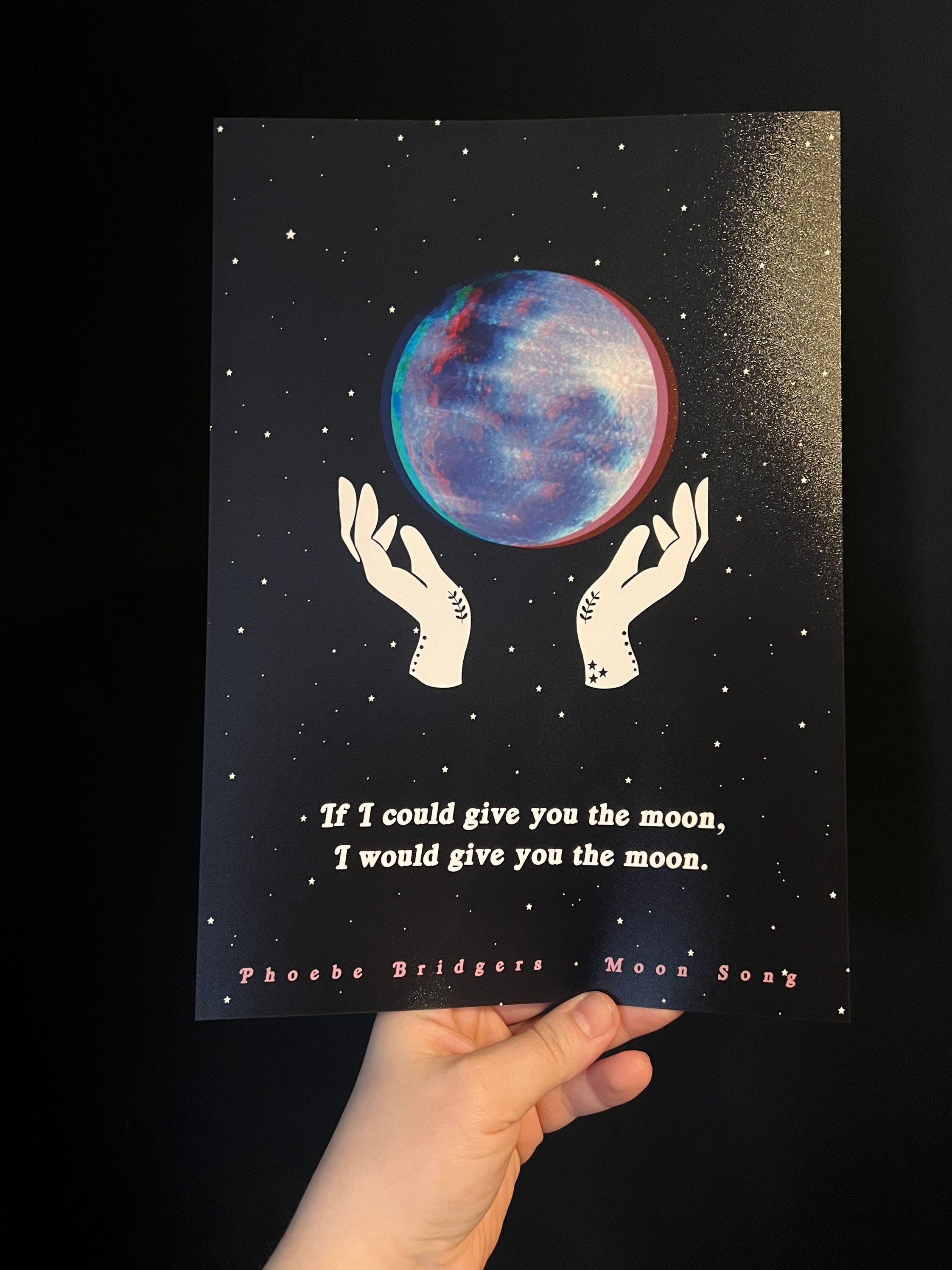 Phoebe Bridgers inspired print, Moon Song poster, Phoebe Bridgers ...