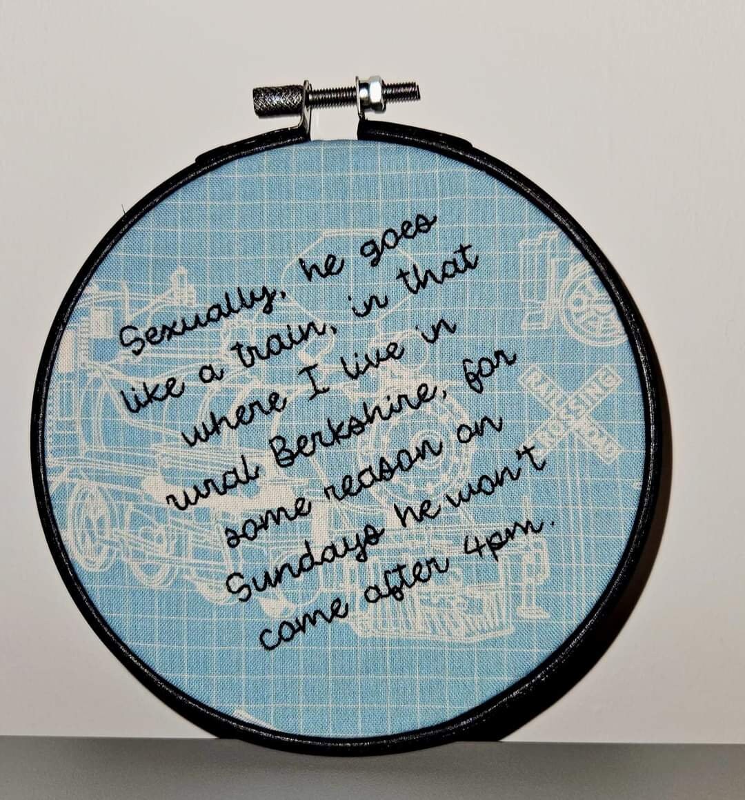 Train Quote Beef and Dairy Network Podcast Hand Embroidery - Etsy