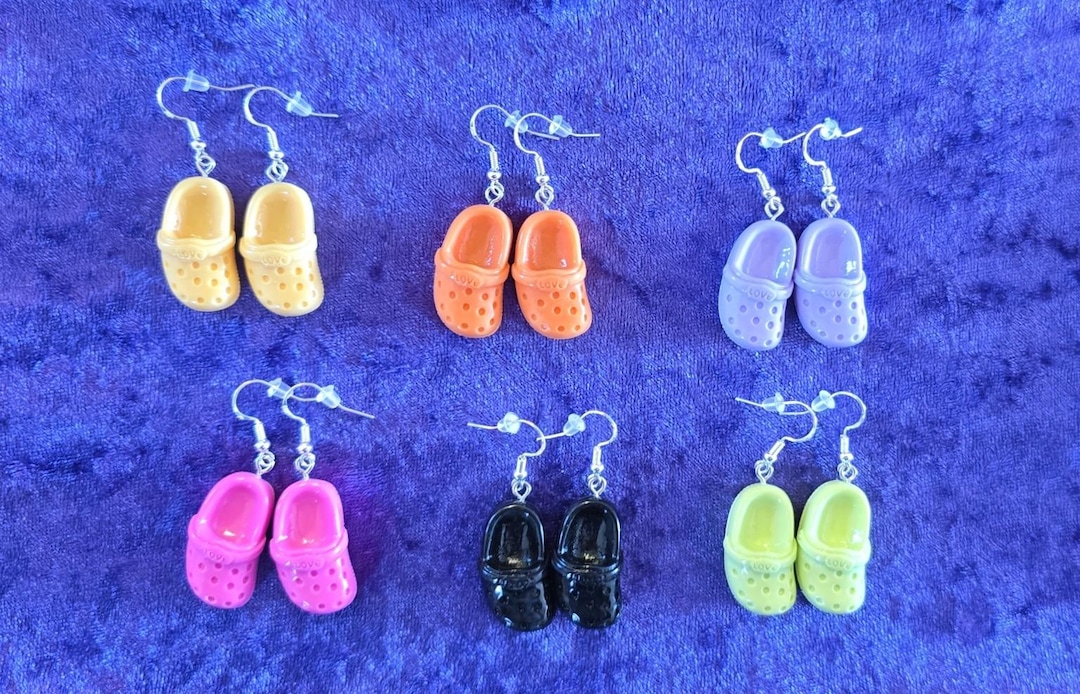 Slip on Clog (croc) (3d) Style Hypoallergenic Dangle Earrings - Etsy