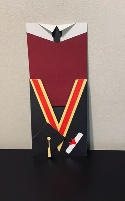 Graduation Cap and Gown Card - Etsy